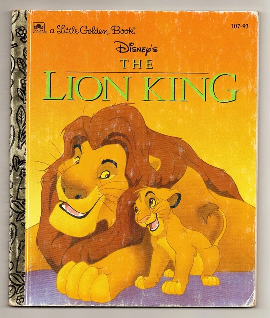 DISNEY'S THE LION King, Little Golden Book 1994 Hardcover $6.49 ...
