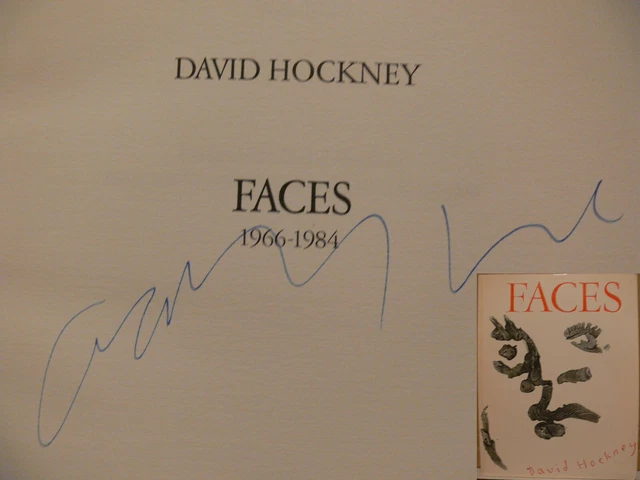 DAVID HOCKNEY SIGNED Catalog Original Signature Signature Autograph £ ...