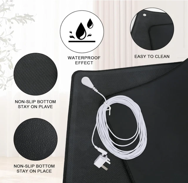 EARTHING MAT UK, Grounding Mat for Bed, 10% Silver Fiber & 90% Soft ...