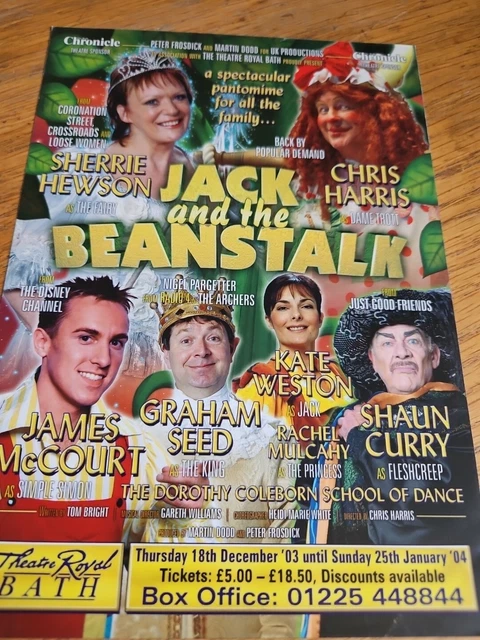 THEATRE ROYAL, BATH. Pantomime Programme 2003/04, Jack And The ...