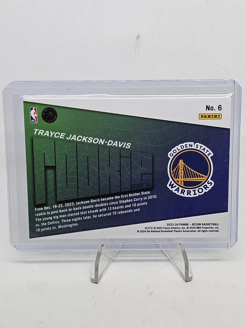 2023-24 RECON, ROOKIE Recon, Trace Jackson-Davis, #6, Golden State ...
