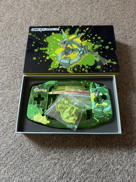 NINTENDO RAYQUAZA POKEMON Complete Shell Kit Game Boy Advance Housing ...