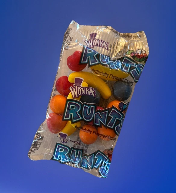 VINTAGE WILLY WONKA RUNTS Candy Package - Treat Size Mascot Unopened ...