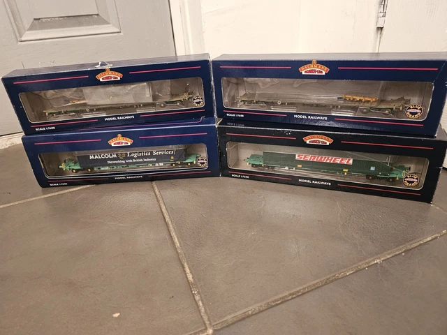 BACHMANN CONTAINER WAGONS Intermodal Bundle X3 Malcom £125.48 - PicClick UK