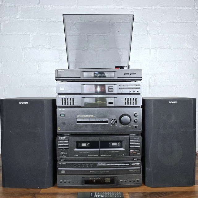SONY HI-FI STACK System LBT-D259 w/ PS-LX52P Turntable & Speakers (Part ...