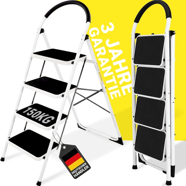 HAUSHALTSLEITER LEITER TRITTLEITER Klappleiter Stehleiter Klapptritt 2 ...