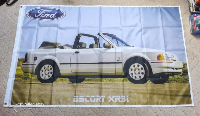 DRAPEAU FLAG BANNIÈRE, Ford Escort XR3i, neuf EUR 25,00 - PicClick FR