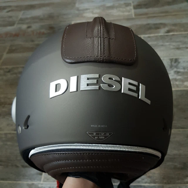 AUTH RARE DIESEL By AGV Matt Bronze Mowie Scooter Motorcycle Helmet Sz ...