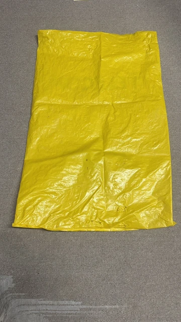 VINTAGE BRITISH TELECOM Bt Yellow Packing Bag No.3 Large Visqueen £21. ...