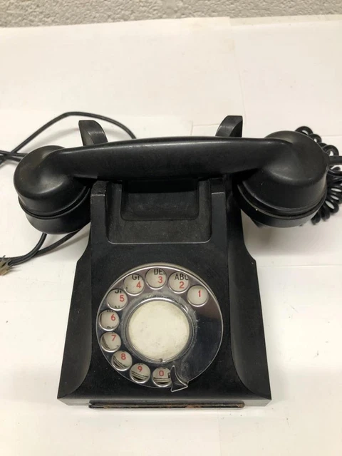 VINTAGE GPO BLACK Bakelite telephone (type 332 Mk1) £20.00 - PicClick UK