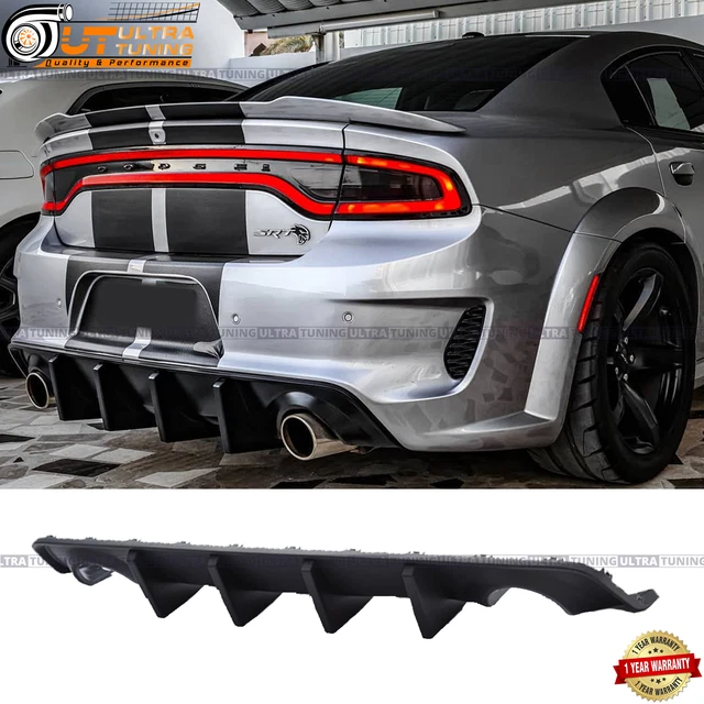 FOR 2020-2023 DODGE Charger SRT Widebody Rear Bumper Diffuser Lip Matte ...