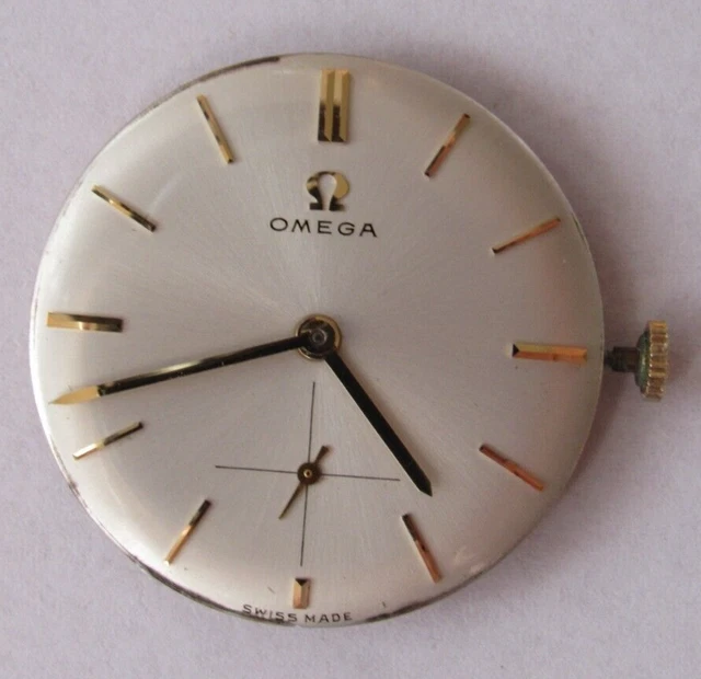OMEGA CAL 510 WATCH MOVEMENT w/DIAL & HANDS COMPLETE, RUNNING, KEEPING ...
