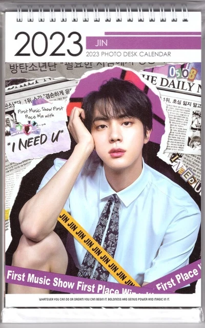 BTS JIN PHOTO Calendar Year 2023 & 2024 K-POP 202211 £27.96 - PicClick UK