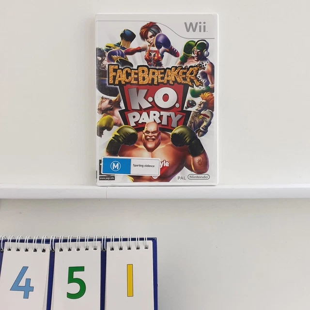 FACEBREAKER KO PARTY Nintendo Wii Game + Manual PAL oz451 EUR 7,25 ...