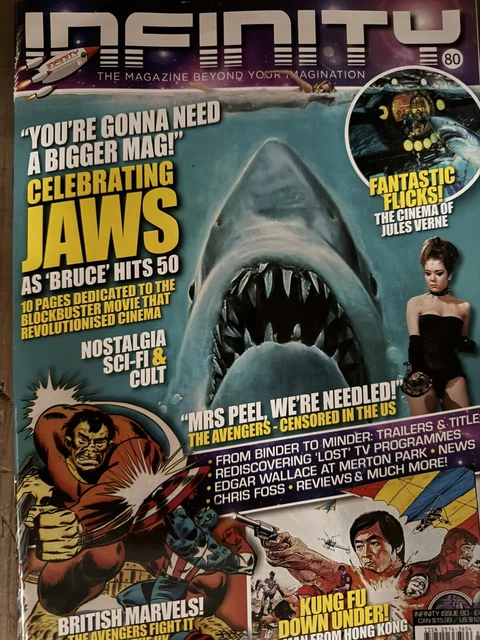 INFINITY MAGAZINE #80 2024 Celebrating Jaws at 50 + Avengers in the UK ...
