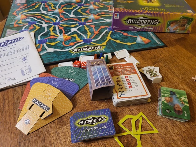 VTG ANIMORPHS THE Invasion Board Game 1998 Milton Bradley Scholastic ...