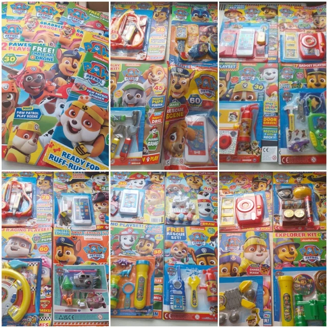 PAW PATROL 32 Back Issues Childrens Magazines Job Lot Most With Free ...