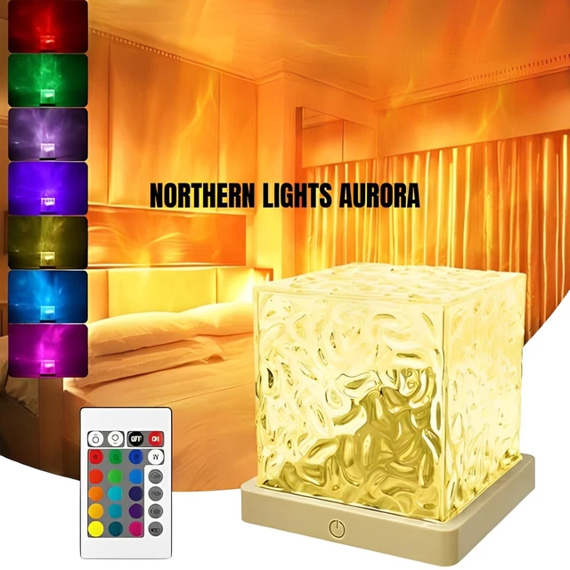 PROJECTOR NIGHT LIGHT Ocean Wave Sensory Light,16 Colors Northern ...