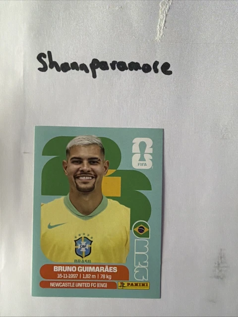 PANINI WORLD CUP 2026 Sticker Brazil 11 - Bruno Guimarães £1.17 ...