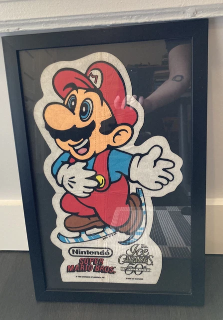 VINTAGE 1989 SUPER Mario Bros Ice Capades Felt Pennant - Nintendo - PRO ...