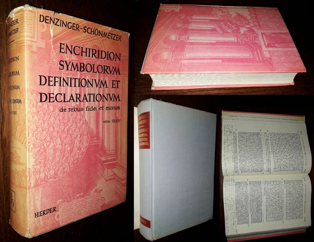 ENCHIRIDION SYMBOLORUM DEFINITIONUM et declarationum de rebus fidei et morum EUR 24,00 - PicClick IT