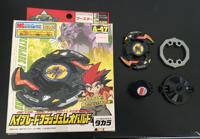 FLASH LEOPARD 1 A-47 BOXED BEYBLADE TAKARA PLASTIC GEN OZUMA 1st Gen £ ...