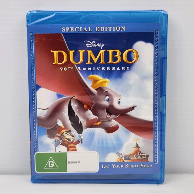 DUMBO BLU-RAY 70TH Anniversary Special Edition Movie Walt Disney Family ...