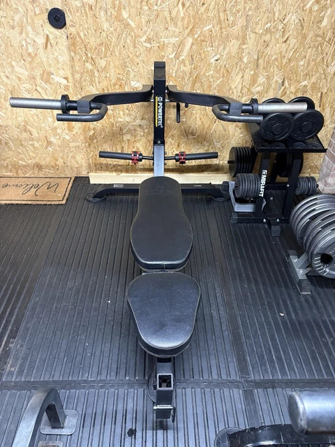POWERTEC ISOLATERAL BENCH Multi Press & Leg Curl Attachment, Weight ...