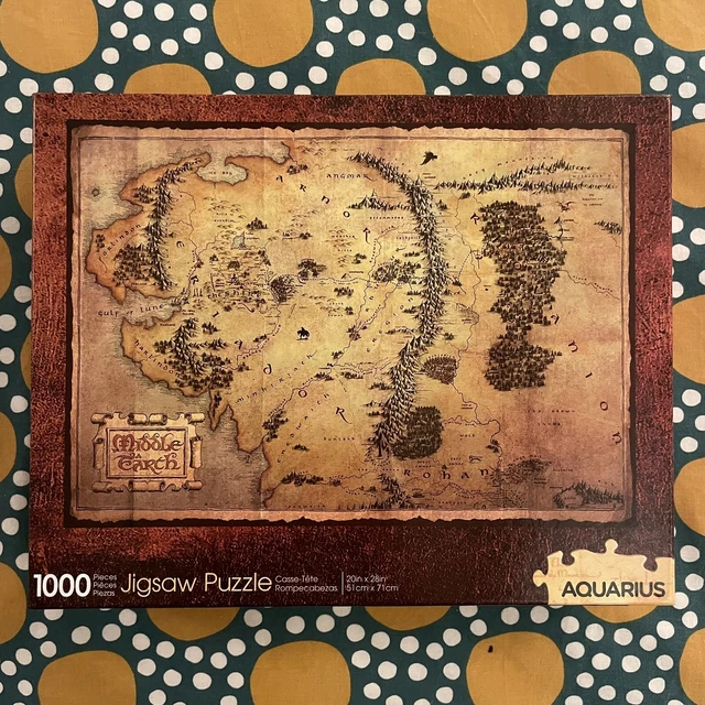 THE HOBBIT MIDDLE Earth Map 1000 piece jigsaw puzzle 710mm x 510mm (nm ...