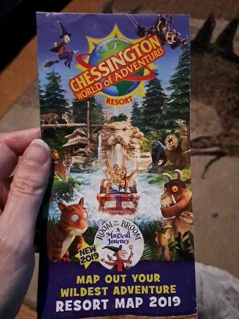 CHESSINGTON WORLD OF Adventures Resort Map 2019 £0.99 - PicClick UK
