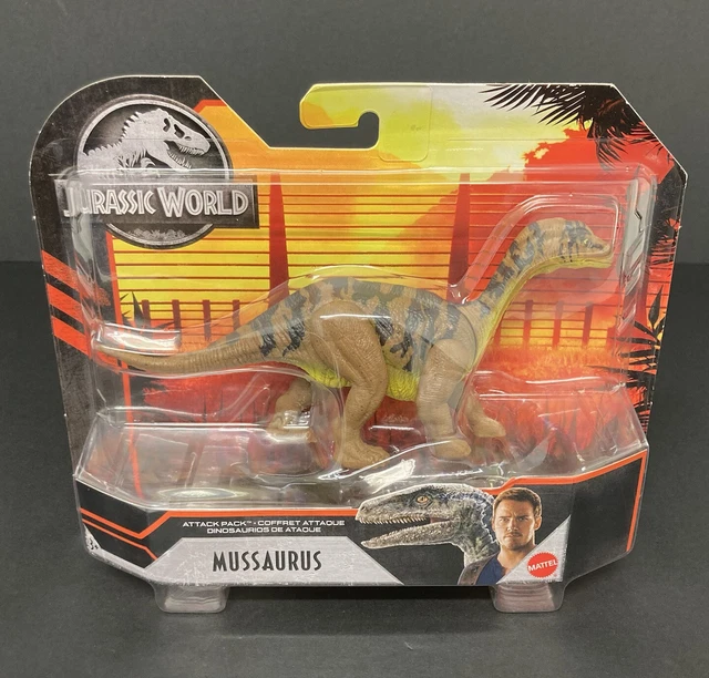 JURASSIC WORLD MUSSAURUS Attack Pack Action Figure Dinosaur Toy Mattel ...
