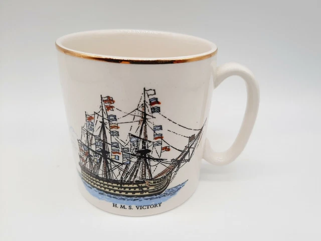 VINTAGE LORD NELSON Pottery HMS Victory Motto Naval Ship Collectors ...