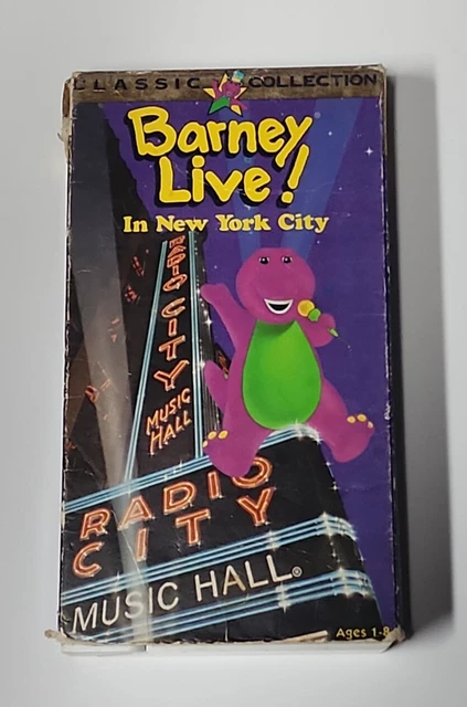 3 BARNEY VHS Barney Live in New York City & Best Manners & 1-2-3-4 ...