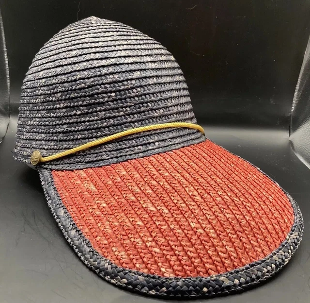 HENAN MULONG STRAW Products Designer Sun Hat Blue Red Rope Women’s ...