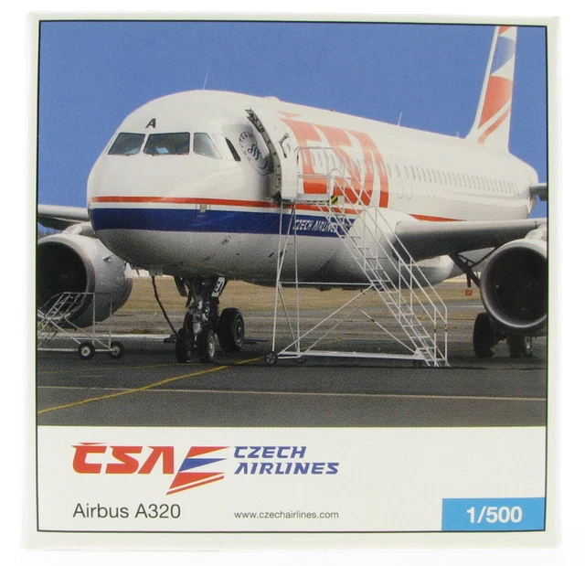 HERPA WINGS 507981 Airbus A320 CSA Czech Airlines 1:500 Flugzeug ...