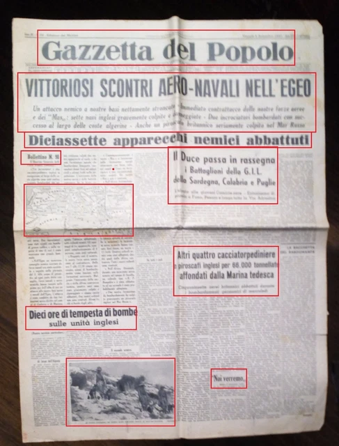 WW2-IL DUCE REVIEWS The Battalions Of The G.i.l.-Del 06-09-1940 N.1762 ...