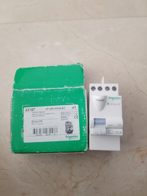 INTERRUPTEUR DIFFÉRENTIEL MERLIN GERIN 30MA TYPE AC 25A 23157 EUR 39,99 ...