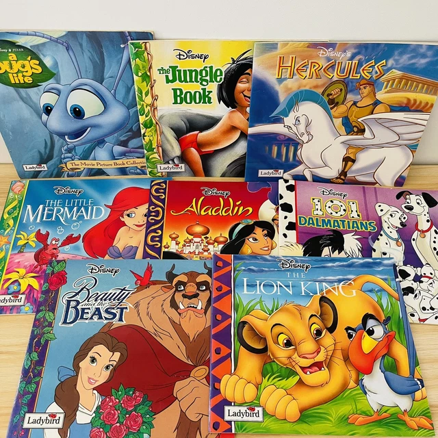 VINTAGE DISNEY BOOKS Collection Ladybird Paperback 1994 x8 Book Bundle ...