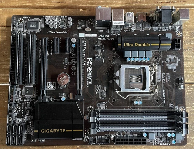 GIGABYTE GA-H87-HD3 LGA 1150 ATX Motherboard Dual UEFI Support Intel ...
