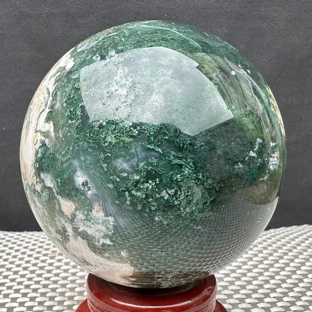 902G NATURAL WATER grass agate balls quartz crystal sphere healing EUR ...