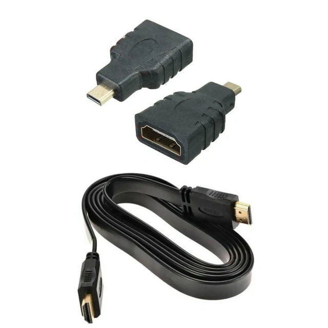 1080P HDMI CABLE Cord &HDMI to Mini & Micro Adaptor Set for Android ...