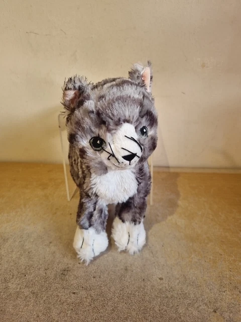 IKEA LILLEPLUTT 10” Grey Tabby Cat Kitten Plush Soft Cuddly Toy (H9) £5 ...