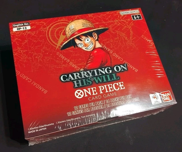 🔥ONE PIECE TCG Booster Box🔥Op13 Op-13🔥Carrying On His Will🔥Eng🔥Nuovo ...