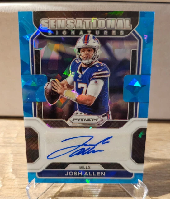 JOSH ALLEN 2021 Panini Prizm Football Sensational Signatures Blue Ice /75 EUR 599,99 - PicClick DE