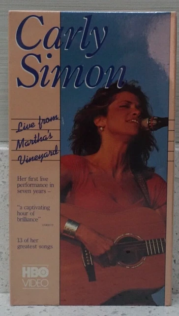 CARLY SIMON LIVE From Marthas Vineyard VHS 1988 concert vidéo HBO EUR ...