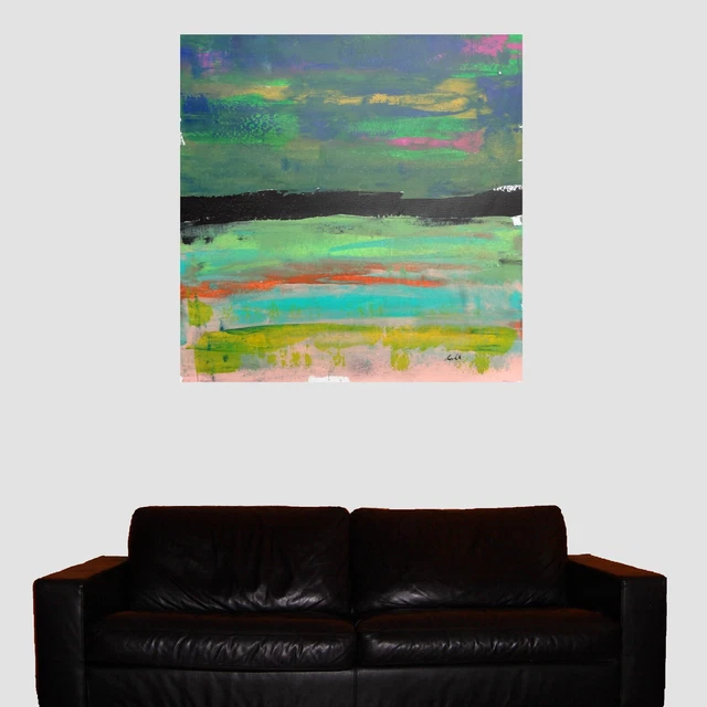 ORIGINAL KÜNSTLER GEMÄLDE Acryl Modern Bild Kunst Abstrakt XXL Kunstwerk groß EUR 1,50 - PicClick DE