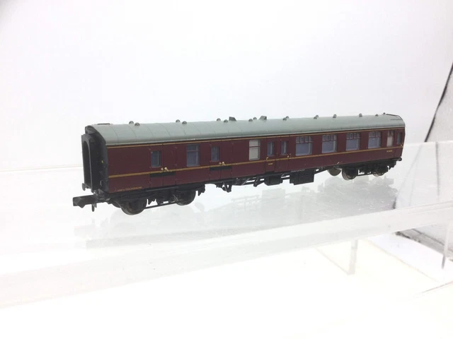GRAHAM FARISH 374-187 N Gauge BR Maroon Mk1 BSK Brake 2nd Corr Coach ...