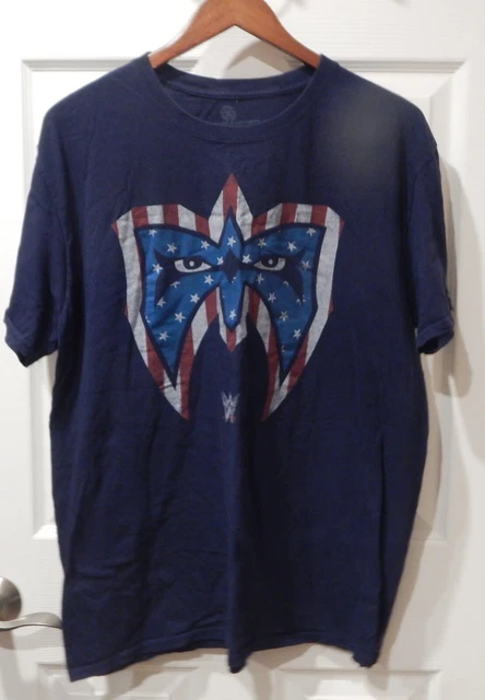 VINTAGE USED WWE WWF WCW Wrestling Ray Mysterio XL Navy Blue T-shirt ...