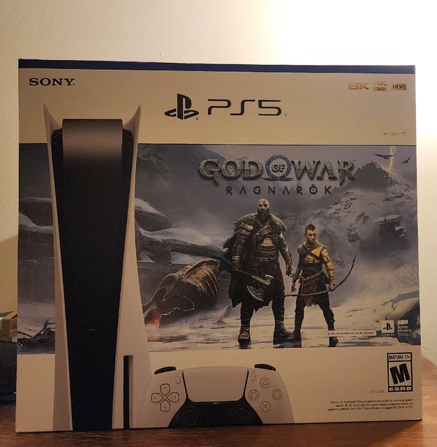 SONY PLAYSTATION 5 PS5 Disc Edition Console God of War Ragnarok Bundle ...