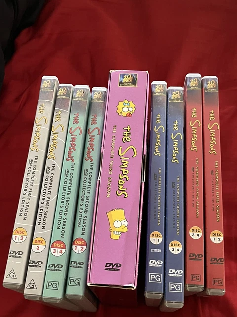 THE SIMPSONS DVD Box Set - Seasons 1-6 & Season 8 VGC $45.00 - PicClick AU